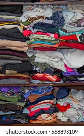 Clothes Piles Stacked Disarray Stock Photo 568893109 | Shutterstock