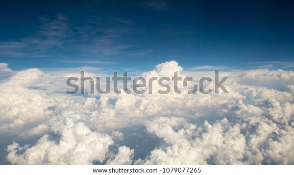 Cloud Blue Sky Bird Eye View Stock Photo 1079077265 | Shutterstock