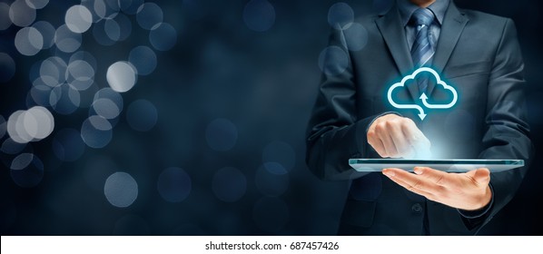Futuristic Display Cloud Computing Touchscreen Interface Stock Photo (Edit Now) 100605349