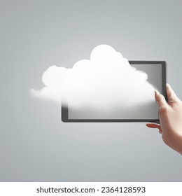 Cloud Computing Header Image Website Hand AI-generated image 2364128231 ...