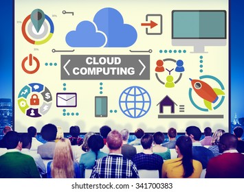 Cloud Computing Network Online Internet Storage Stock Photo 341700383 ...