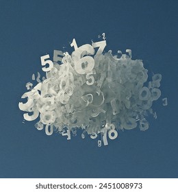 Cloud Made Many Layers Overlapping Translucent — изображение, созданное ...