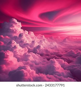 Sea Clouds Pink Color Tone Sky AI-generated image 2451532773 | Shutterstock