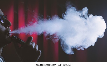Cloud Vaping Electronic Cigarette Device E Stock Photo 614302055 ...