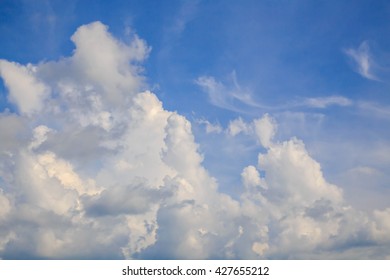 Clouds Divided Into Two Types Horizontally Stock Photo 427655212 ...