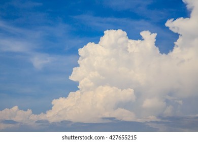 Clouds Divided Into Two Types Horizontally Stock Photo 427655215 ...