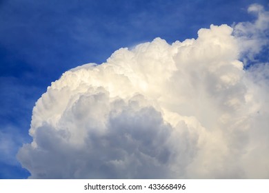 Clouds Divided Into Two Types Horizontally Stock Photo 433668496 ...