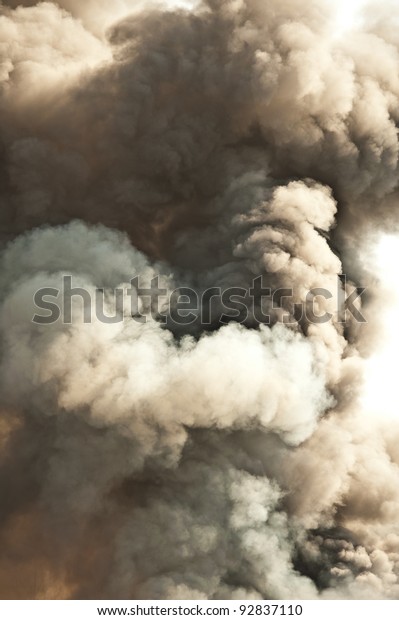 Clouds Fire Smoke Background Stock Photo (Edit Now) 92837110