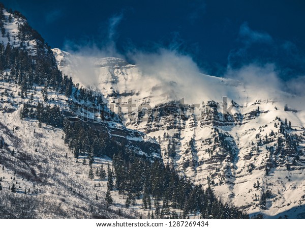 Clouds Move Over Dramatic Snow Capped Stock Photo 1287269434 | Shutterstock