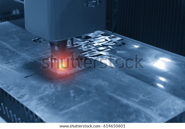 Cnc Laser Cut Machine While Cutting Stock Photo 614650601 | Shutterstock