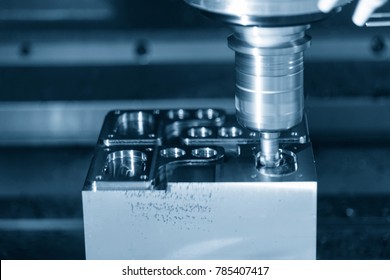Cnc Milling Machine Cutting Sample Part Stock Photo 785407417 ...