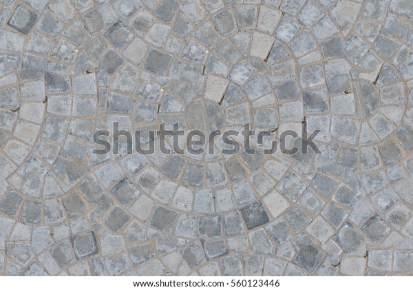 Cobble Circular Pattern Block Pavement Seamless Stock Photo (Edit Now ...