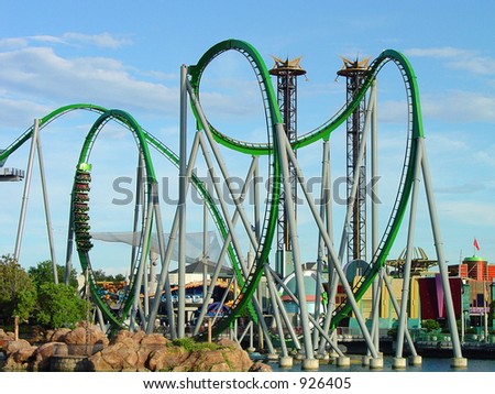 Cobra Roll Roller Coaster Stock Photo (Edit Now) 926405 - Shutterstock