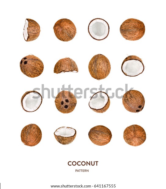 Coconut Pattern Tropical Abstract Background Fresh Stock Photo (Edit ...