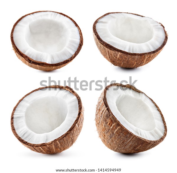 Coconut Slice Front View Coconut Slice Stock Photo (Edit Now) 1414594949