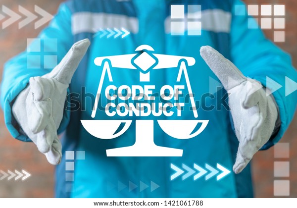 Code Conduct Industrial Workers Relationship Concept Stock Photo (Edit ...