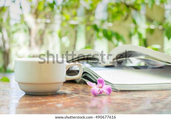 Coffee Cup On Table Stock Photo 490677616 | Shutterstock