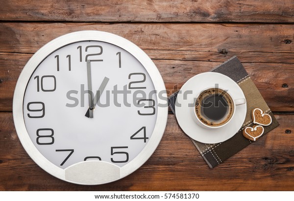 Coffee Time Cup Coffee Wall Clock Stock Photo 574581370 | Shutterstock