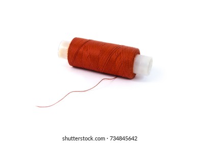 Orange Yellow Sewing Thread Isolated On Stock Photo 2206286563 ...