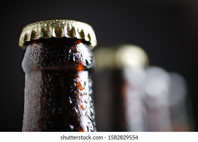 Cold Beer Bottle Cap Close Stock Photo 1582829554 | Shutterstock