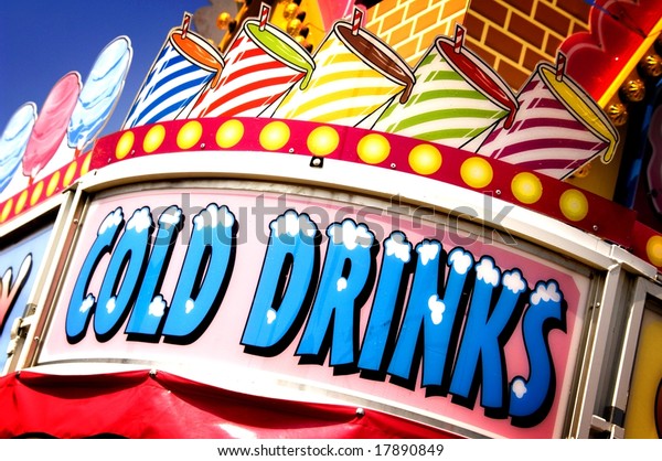 Cold Drinks Sign Stock Photo (Edit Now) 17890849