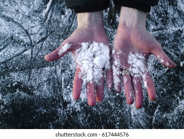 Cold Hands Ice Stock Photo 617444576 | Shutterstock
