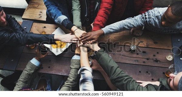Collaboration Connection Team Brainstorming Unity Stock Photo 560949121 ...