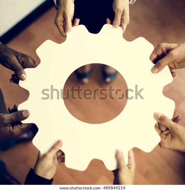 Collaboration Sharing Strategy Support Teamwork Concept Stock Photo ...