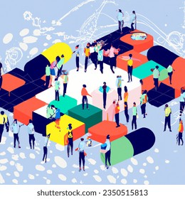 Collaborative Environment Diverse Internal External Client AI-generated ...