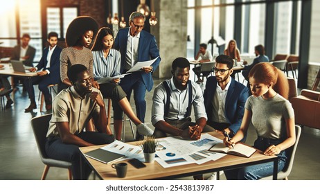 Group Black Young Professionals Business Attire AI-generated image ...