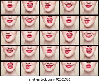 3,332 Red lips collage Images, Stock Photos & Vectors | Shutterstock