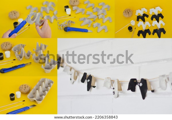 Collage Step By Step Process Diy Stock Photo 2206358843 | Shutterstock
