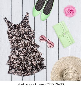 Collage Summer Clothes Stock Photo 283913630 | Shutterstock