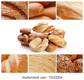 Collage Various Bread Stock Photo 72223204 | Shutterstock
