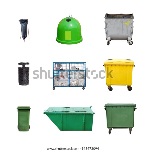 Collection Different Types Trash Containers Stock Photo (Edit Now ...