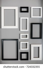 Collection Empty Picture Frames Stock Photo (Edit Now) 724332355