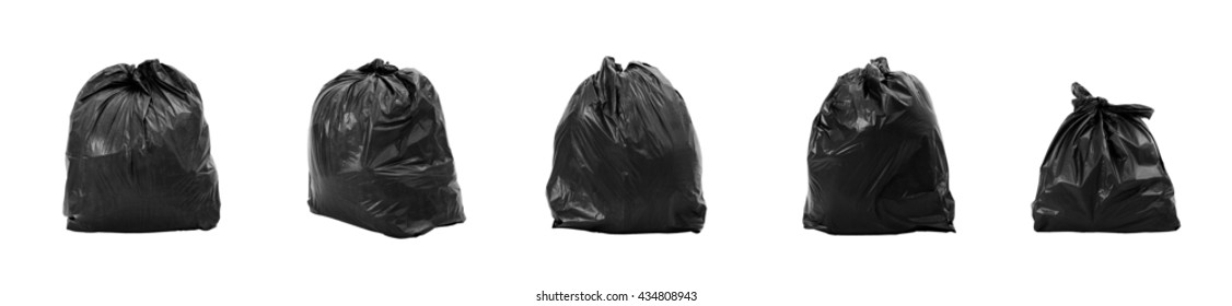 Collection Garbage Bag Different Composition Isolated Stock Photo ...