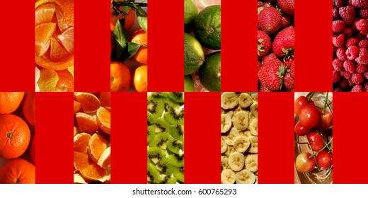 Collection Ten Vertical Rectangles Full Fresh Stock Photo (Edit Now ...