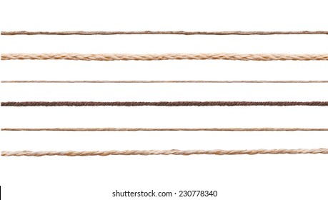 Collection Various Strings On White Background Stock Photo (Edit Now ...