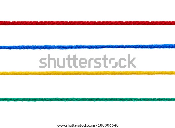 Collection Various Strings On White Background Stock Photo (Edit Now ...