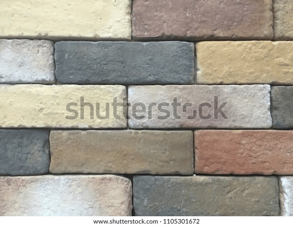 Colonial Blend Brick Wall Texture Background Stock Photo 1105301672 ...