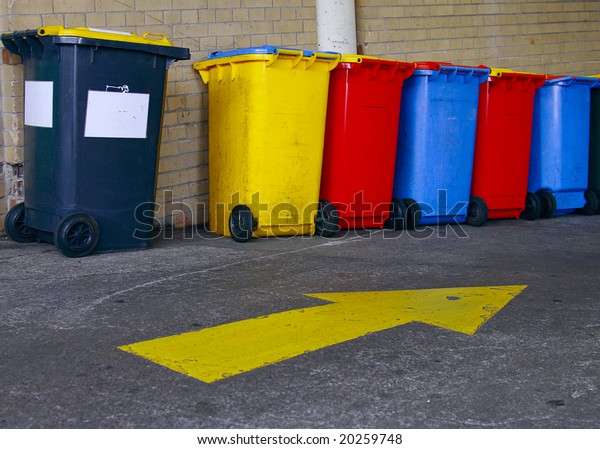 Colored Bins Stock Photo (Edit Now) 20259748