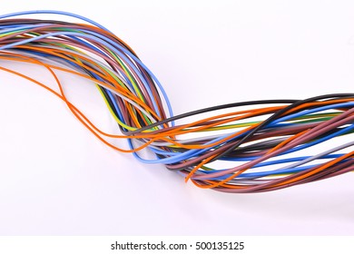 Colored Bundle Electrical Cables Stock Photo 500135125 | Shutterstock