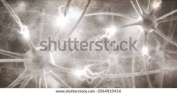 Colored Motor Neuron Under Microscope Lab Stock Photo 2064810416 ...