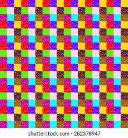 Colored Quilt Pattern Background Stock Photo 282378947 | Shutterstock
