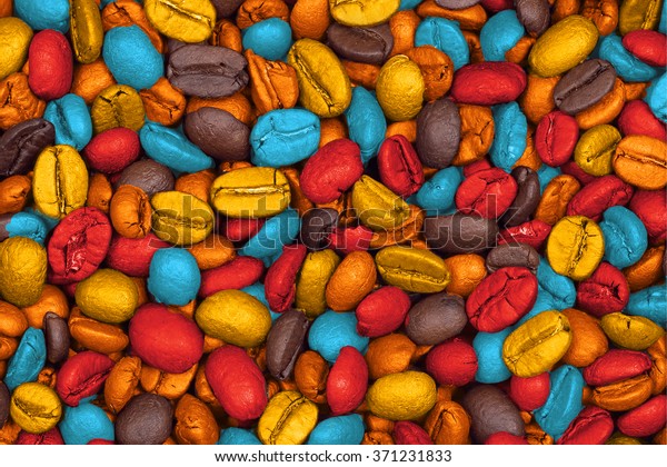 Colored Roasted Coffee Beans Can Be Stock Photo (Edit Now) 371231833