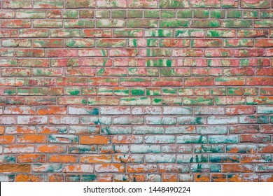 Colorful Brick Wall Background Pattern Stock Photo 1448490224 ...