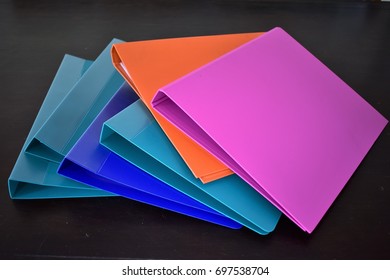 Colorful Document File Stack On Desk Stock Photo 697538704 | Shutterstock