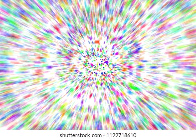Colorful Dynamic Objects Flying Through Picture Stock Photo 1122718610 ...