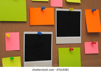 Colorful Empty Notes Photo Frame Over Stock Photo (Edit Now) 47614369